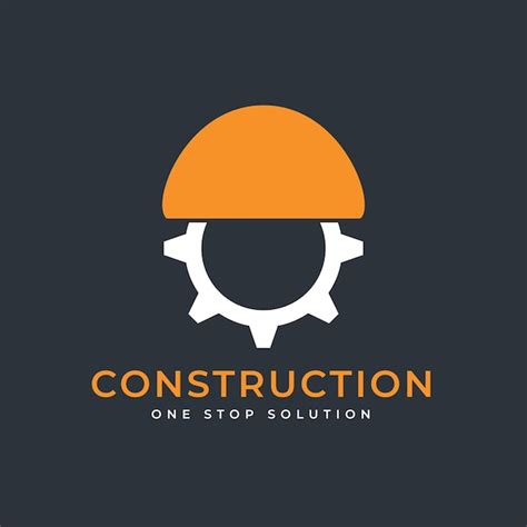 Premium Vector Construction Company Cogwheel Logo Design Vector Template
