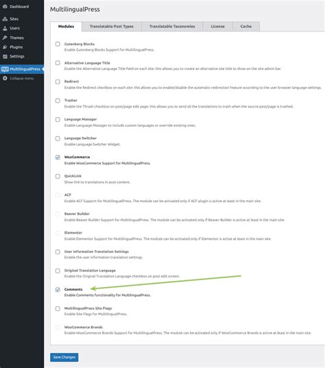 multilingualpress comments support multilingualpress docs