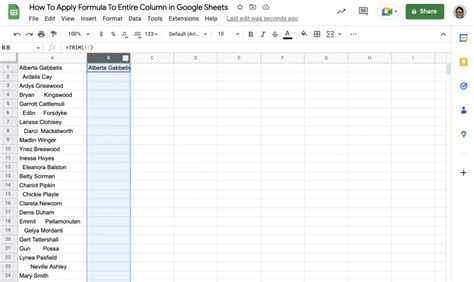 How To Apply A Formula To An Entire Column In Google Layer Blog