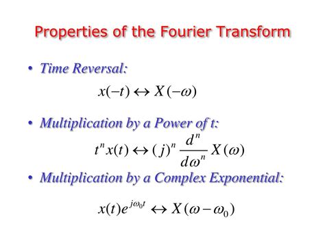 Ppt Chapter 4 The Fourier Series And Fourier Transform Powerpoint