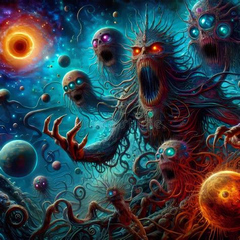 The Cosmic Horrors Unspeakable Entities Ancient And Powerful Bei Stock