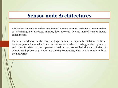 sensor networks unit wise 4 ppt units ppt ppt