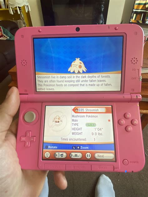 Just Stared Playing Omega Ruby And On My First Encounter With A Shroomish This Happens R