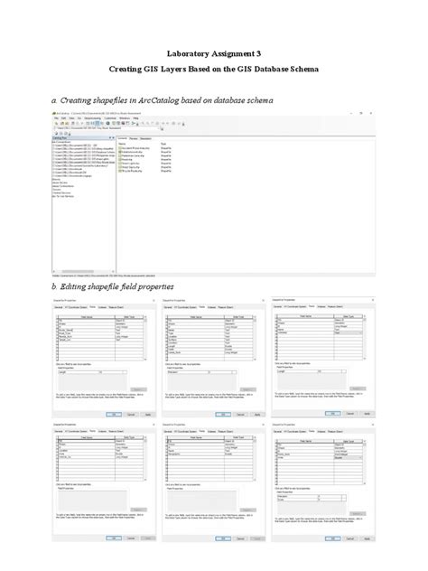 A Creating Shapefiles In Arccatalog Based On Database Schema Pdf