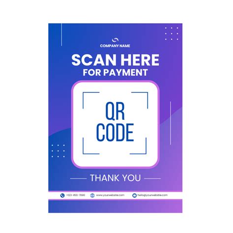 Scan QR Code Violet Poster Focus Prints