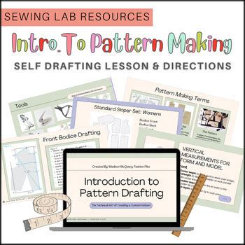 Intro To Pattern Drafting For Fashion Design Google Slides TPT