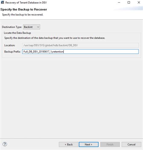 Sap Hana Tenant Database System Copy And Recovery
