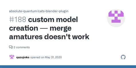 Custom Model Creation Merge Amatures Doesn T Work Issue Absolute Quantum Cats