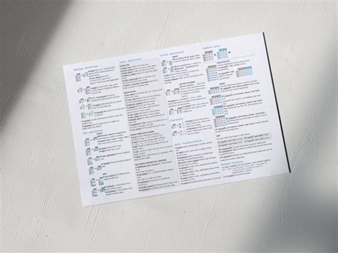 Pandas Cheat Sheet Efficient Python Programming For Data Scientists