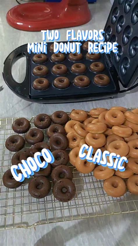 Mini Donuts Recipe Chocolate And Classic Donuts Please Check My Page