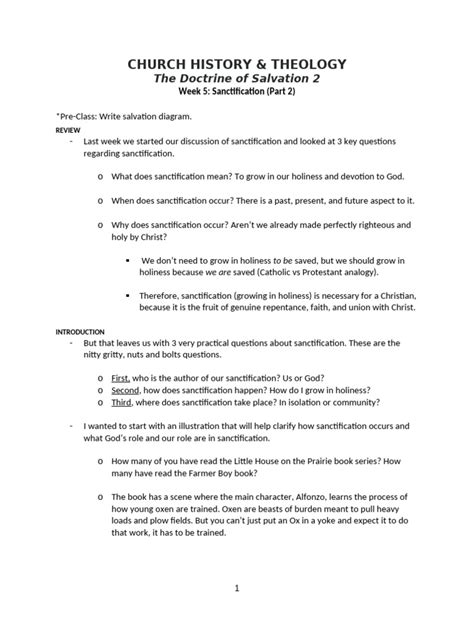 Understanding Christian Sanctification Pdf Holiness Movement