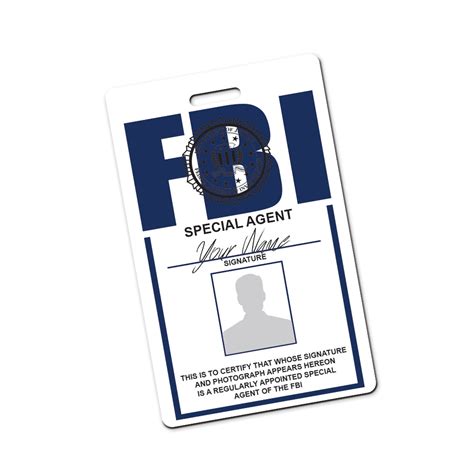 Fbi Personalised Cosplay Id