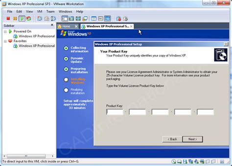 How To Install Windows Xp On Vmware Cad International
