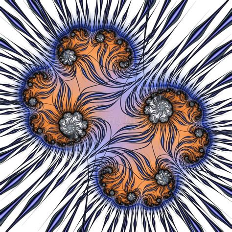 Fractal Mandelbrot Set Detail Digital Artwork For Creative Graphic Design Stock Illustration