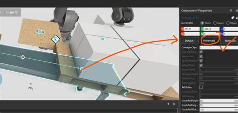 Wait Pallet On Cross Conveyor Process Modeling Visual Components The Simulation Community