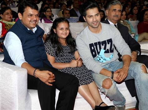 Photos Divija Spotted With Father Devendra Fadnavis At Umang