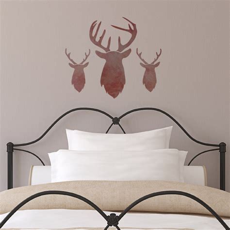 Stag Head Stencil Set Reusable Mylar Templates Craftstar