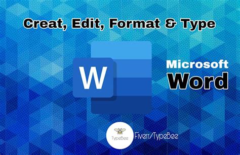Do Create Edit Format And Type Ms Word By Typebee75 Fiverr