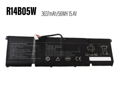 R14B05W Battery 3637mAh/56WH 15.4V XIAOMI Pro X 14 | www.batteryclub.org