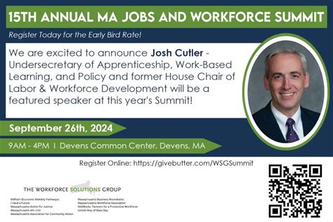 Workforce Solutions Group Ma On Linkedin First Featured Speaker Announcement For 15th Annual Ma
