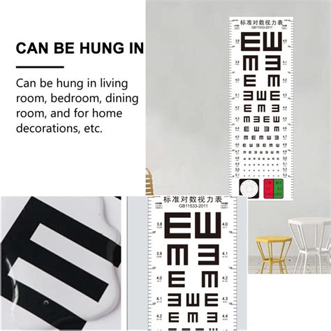 Home Eye Chart Visual Eye Exam Chart Wall Grelly Usa