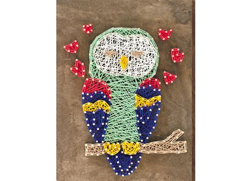owl string art kit diy home decor wall hanging etsy