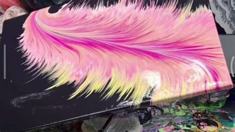 액체 페인트로 아름다운 아크릴 그림 만들기 아크릴 붓기 Youtube