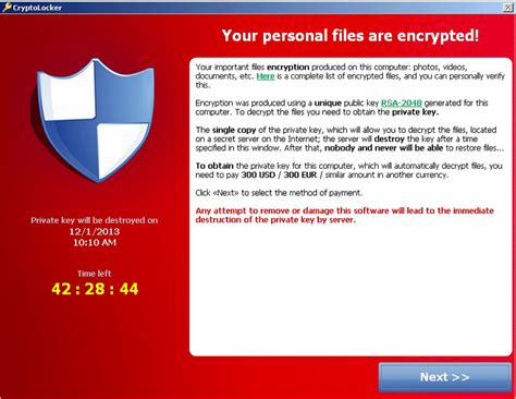 Cryptolocker Ransomware Removal Report