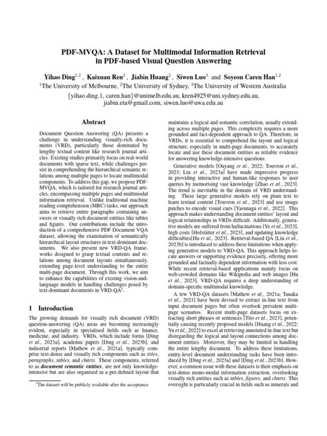 A Dataset For Multimodal Information Retrieval In Pdf Based Visual