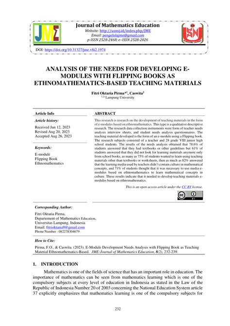 pdf analysis of the needs for developing e modules with flipping