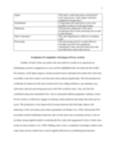 Solution Acc560 Strayer Week 3 Value Chain Analysis On Fowler Studypool