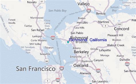 Where Is Richmond California On The Map Richmond California Map