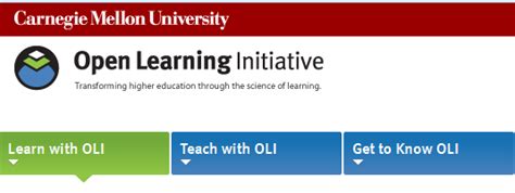 Learn And Teach Online For Free With Open Learning Initiative Oli