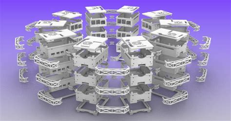Free 3d File Raspberry Pi 4 Modular Radial Stacking Cluster Array 🔌 ・3d