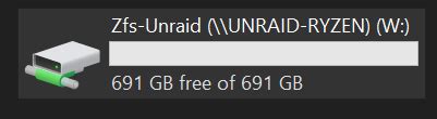 ZFS Samba Problems No Used Space Report Linux Level Techs Forums