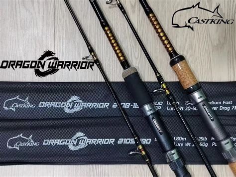 Castking Dragon Warrior 2108 E Glass 2109 Cork E Glass Spinning Rod