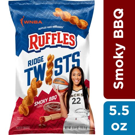 Ruffles® Ridge Twists Smoky Bbq Potato Chips 55 Oz Kroger