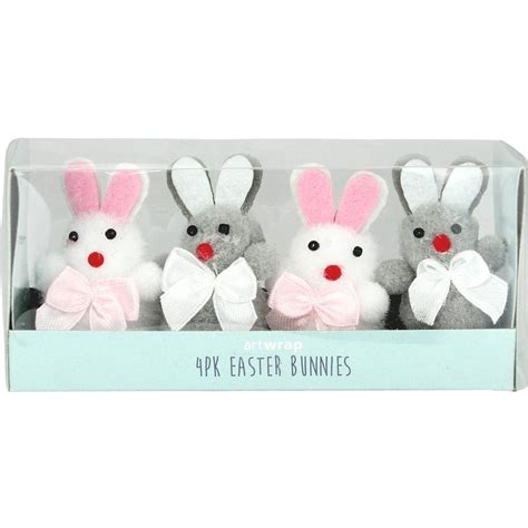 Mini Easter Bunnies Pack Of 4 Big W
