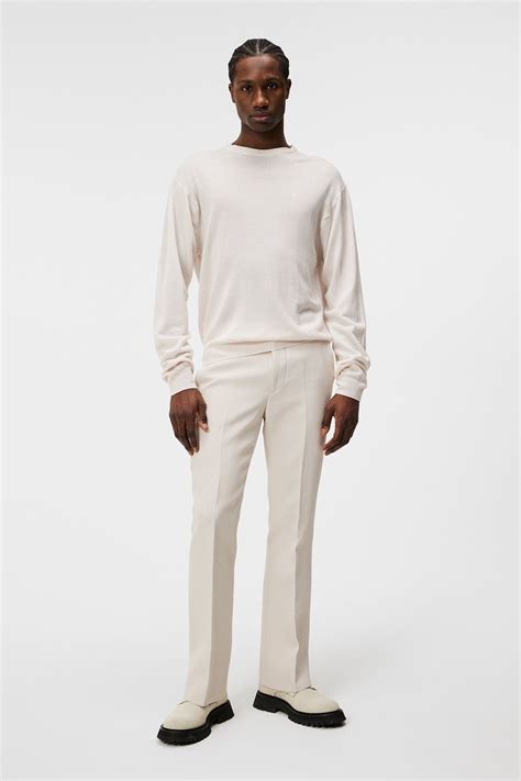 Mino Light Merino Crew Cloud White Jlindeberg