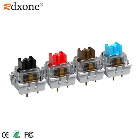 Rdxone Outemu Switch For Mechanical Keyboard Axis DIY Socket SMD 3 Pin Dust Proof Silent