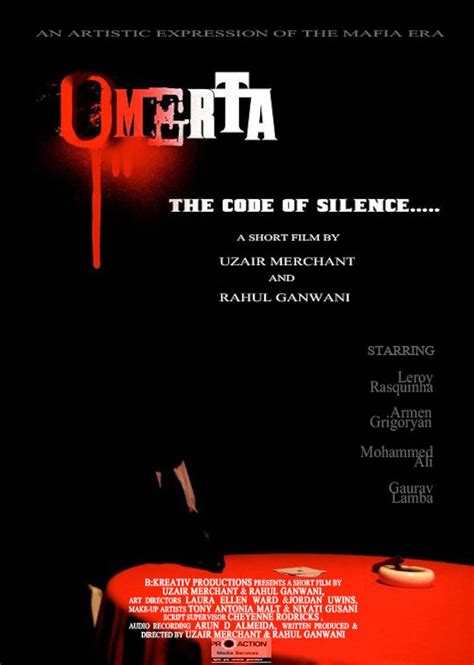 Omerta The Code Of Silence Short 2010 Imdb