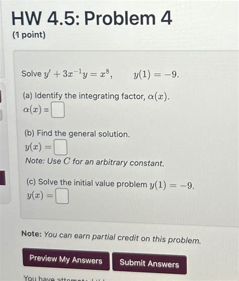 solved hw 4 5 problem 4 1 ﻿point solve