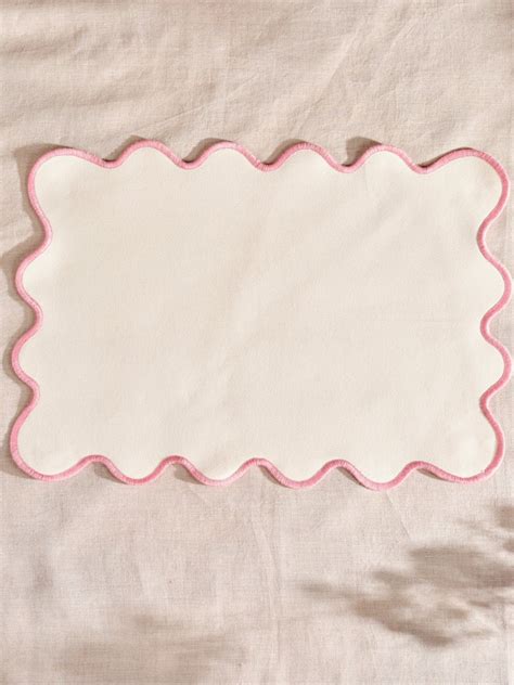 Placemat Pink Iris Set Of 2 NinÉ Placemat Pink Iris Set Of 2 NinÉ