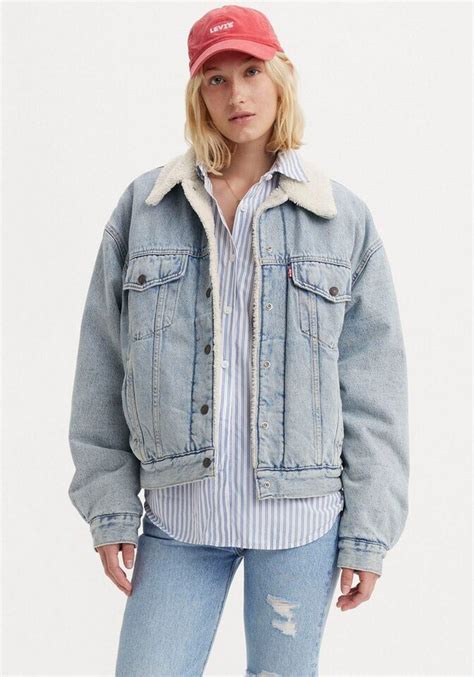 Levis A4435 0010 90s Sherpa Jacket Blue Au Meilleur Prix Sur Idealofr