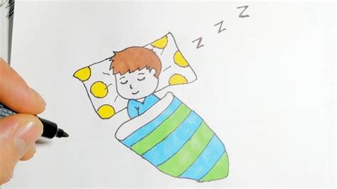 Как нарисовать спящего мальчика Youtube