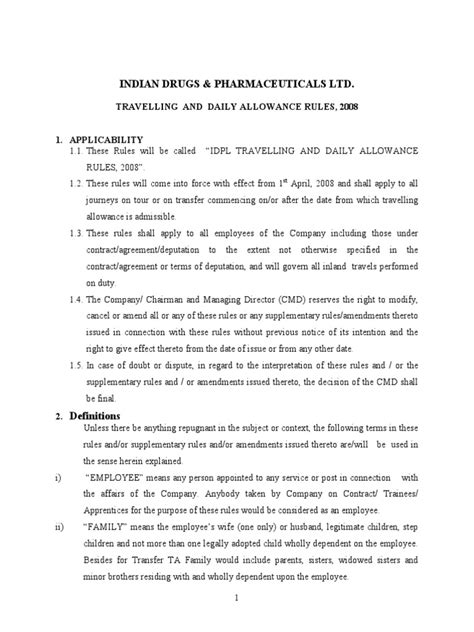 Ta And Da Rules Pdf Pension Employment