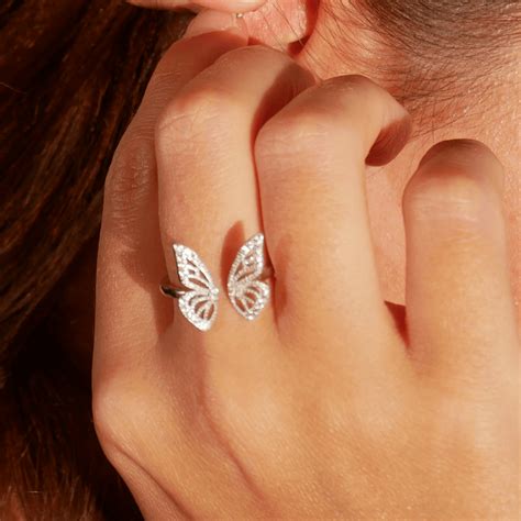 Tiny Butterfly Ring S925 Fancy Jewelry Fancy Jewellery Stylish