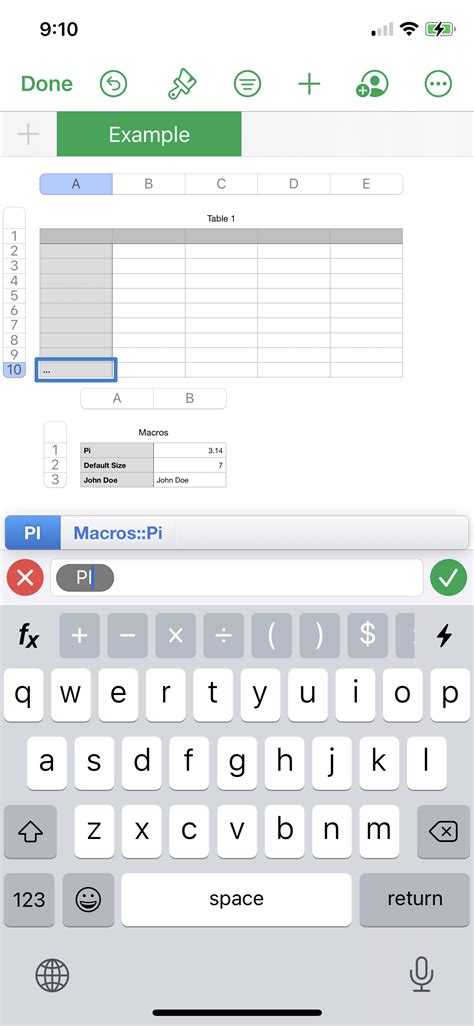 macos can i create something like a macro in numbers ask different