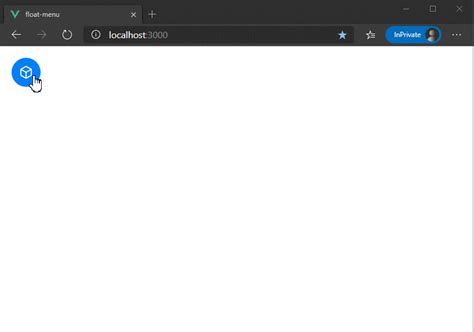Customizable Floating Menu For Vue