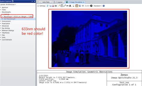 Why The Image Color In The Image Simulation Is Different With The